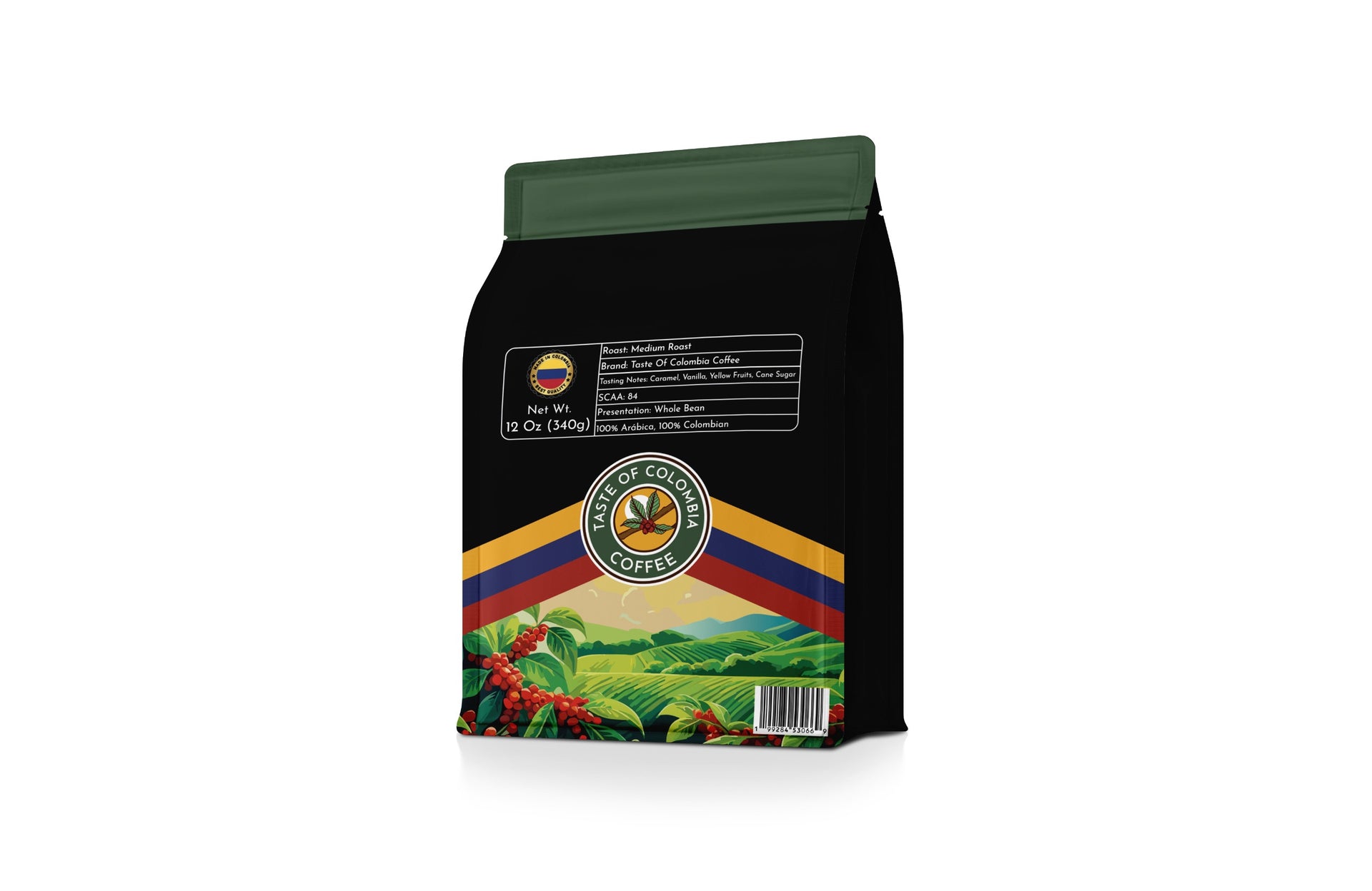 coffee beans with vanilla notes